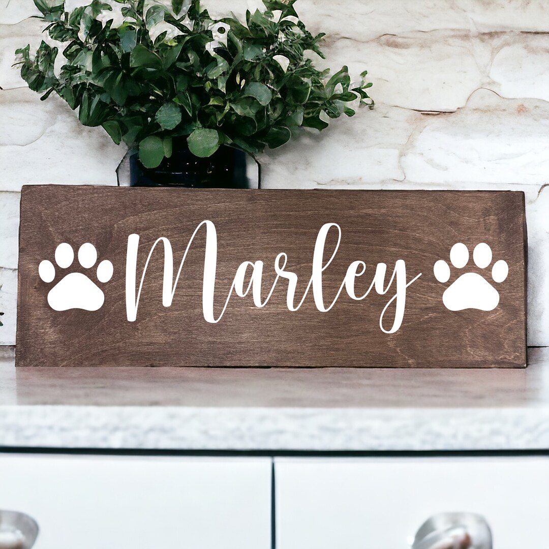 Custom Pet Sign, Custom Pet Decor, Custom Dog Sign, Dog Name Sign ...