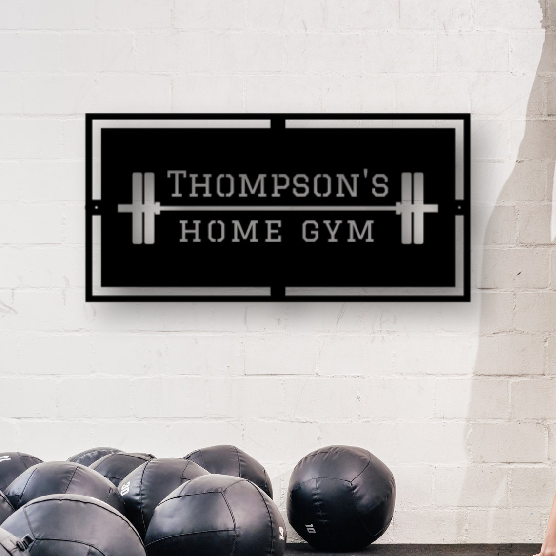 Gym Sign Personalized Home Gym Sign Custom Metal Gym Sign - Etsy