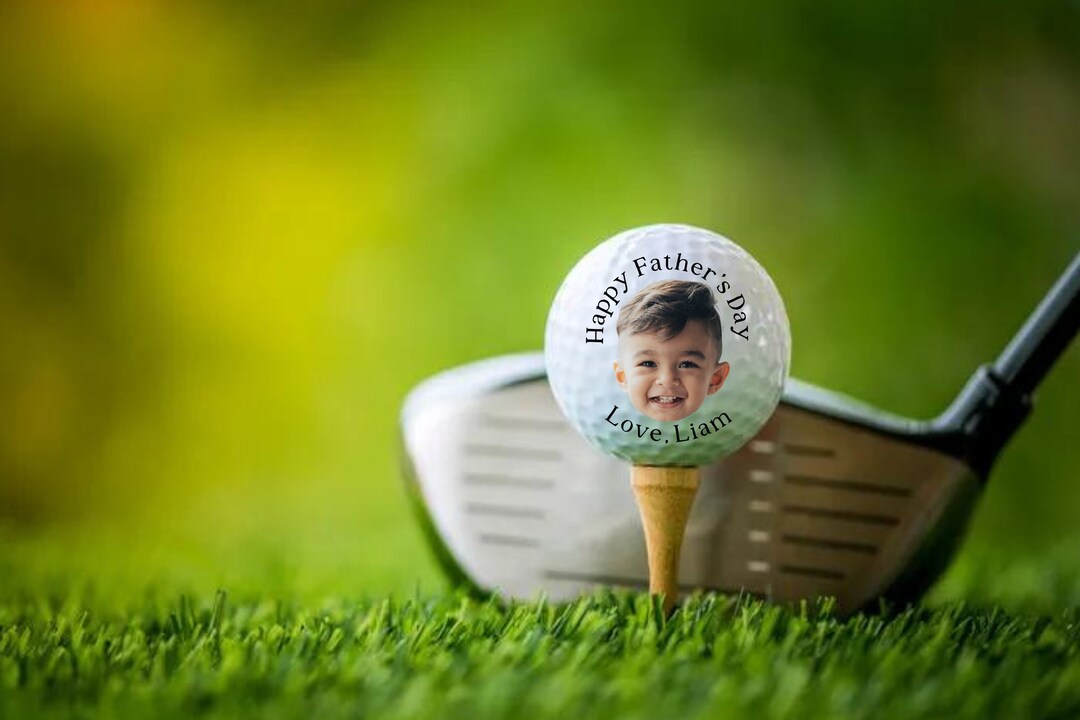 Personalized First Father's Day Baby Photo, Father's Day Golf Ball ...