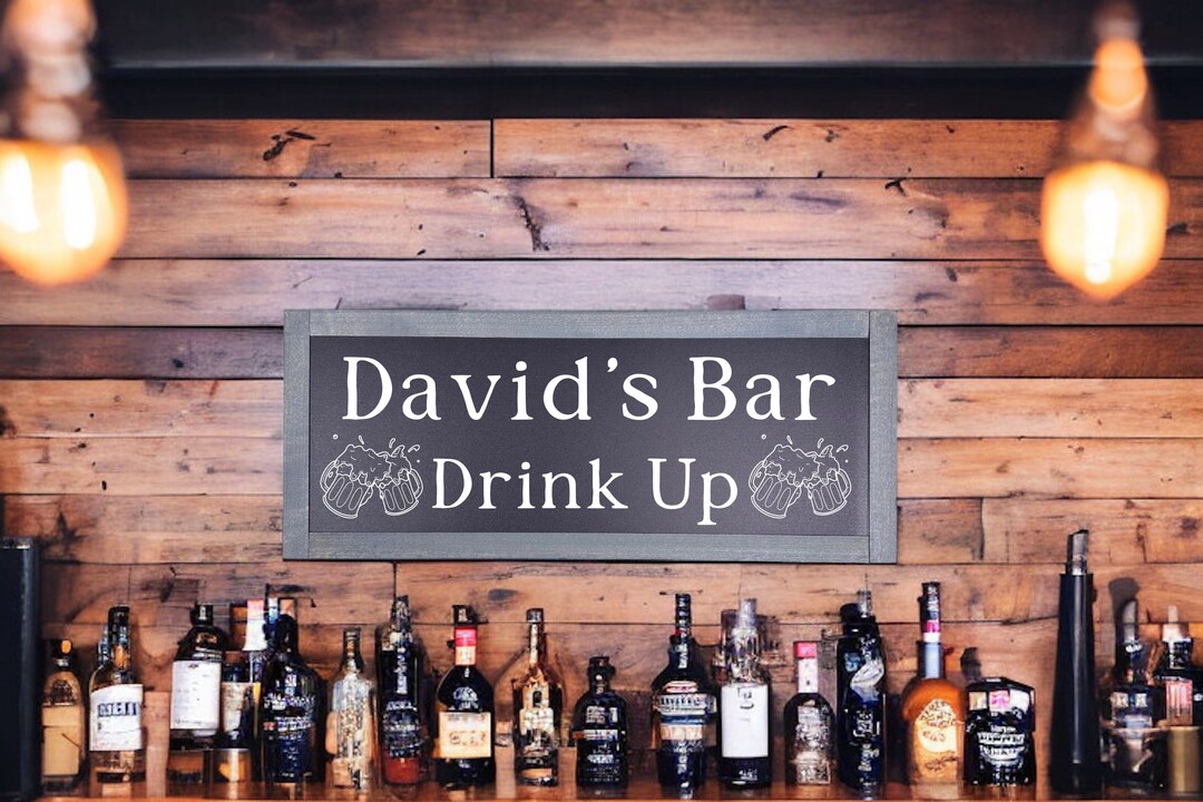 Personalized Bar Sign for Home Bar Decor, Home Bar Sign, Pub Sign ...