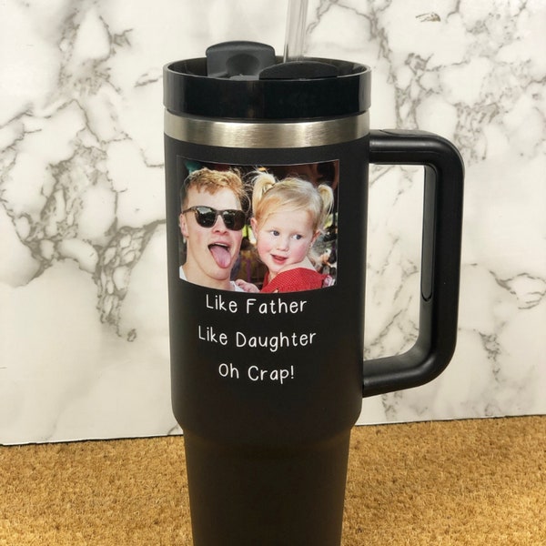 Custom Face Tumbler With Handle - Etsy