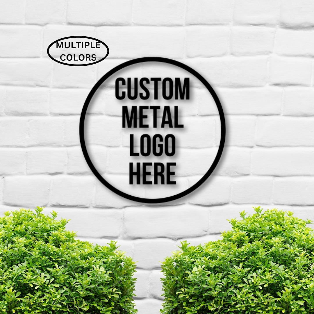 Metal Logo Sign Custom Logo Sign Business Logo Sign Custom - Etsy