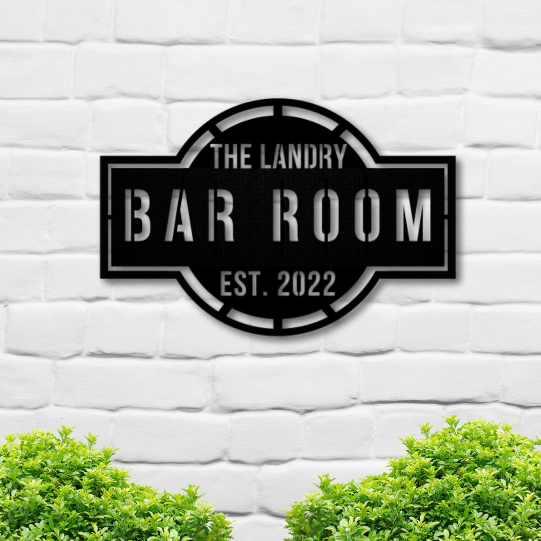 Metal Bar Sign, Metal Bar Room Sign, Bar and Grill Sign, Custom Bar ...