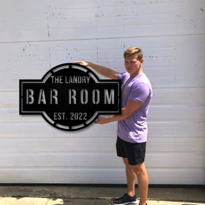 Metal Bar Sign, Metal Bar Room Sign, Bar and Grill Sign, Custom Bar ...