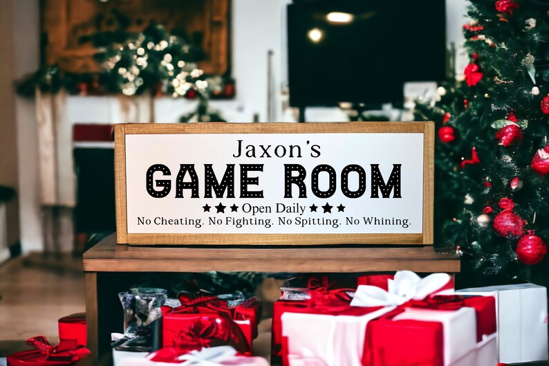 Personalized Game Room Sign, Game Room Sign, Game Roon Decor, Rec Room ...