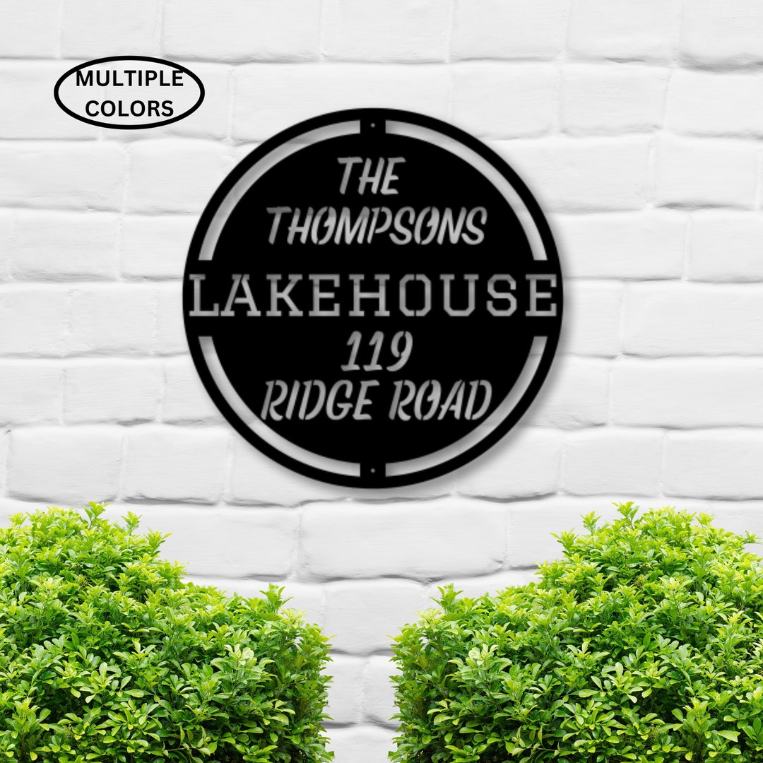 Metal Lakehouse Sign, Lakehouse Sign, River House Sign, Riverhouse Sign ...