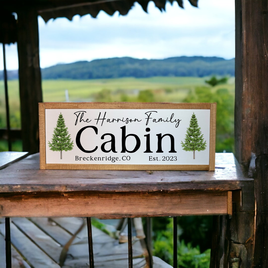 Cabin Sign, Custom Cabin Sign, Camp Sign, Lake House Sign, Cabin Decor ...