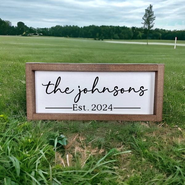 Personalized Family Name Signs - Etsy