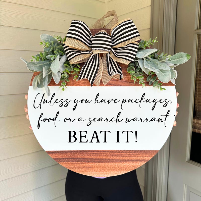 Funny Door Signs - Etsy