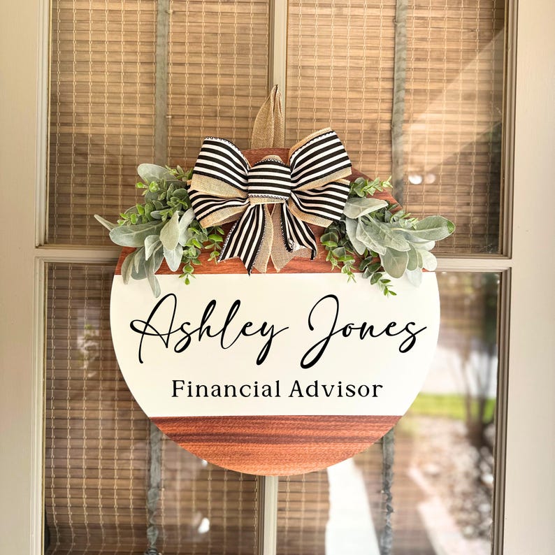 Office Door Hanger, Office Door Sign, Office Sign, Office Wreath, Sign ...