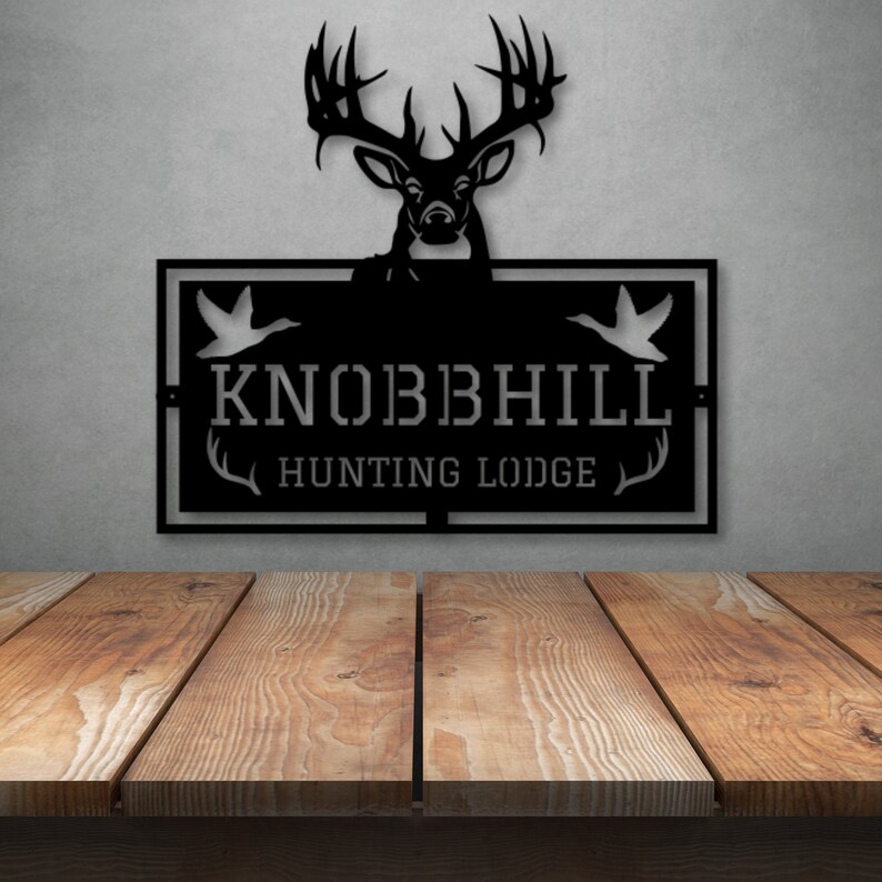 Metal Hunting Sign, Hunting Camp Sign, Metal Camp Sign, Hunting Lodge ...