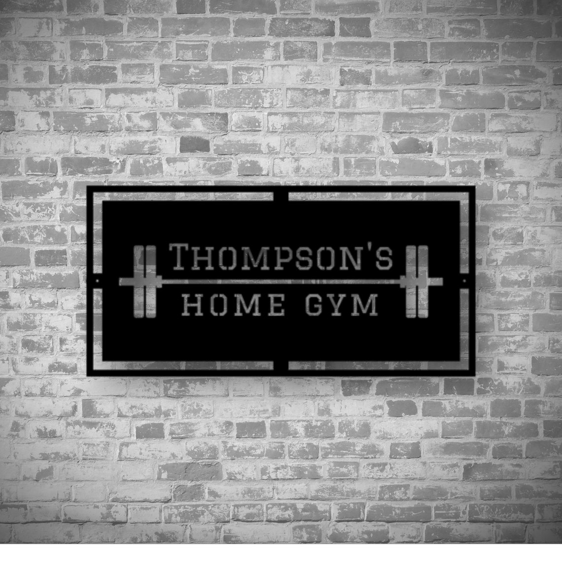 Gym Sign; Personalized Home Gym Sign; Custom Metal Gym Sign; Home Gym ...