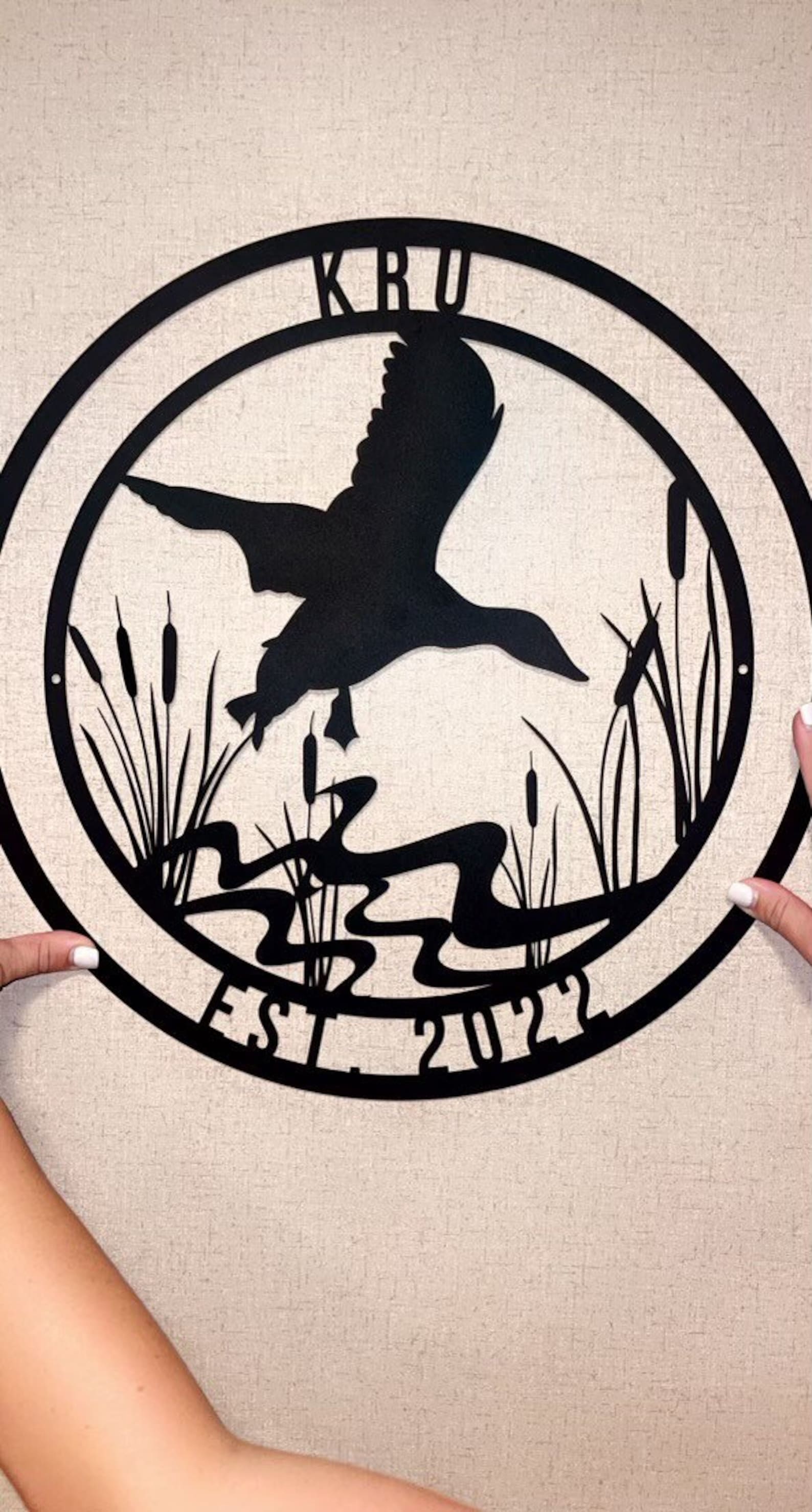 Personalized Metal Duck Sign Duck Wall Art Duck Metal Sign - Etsy