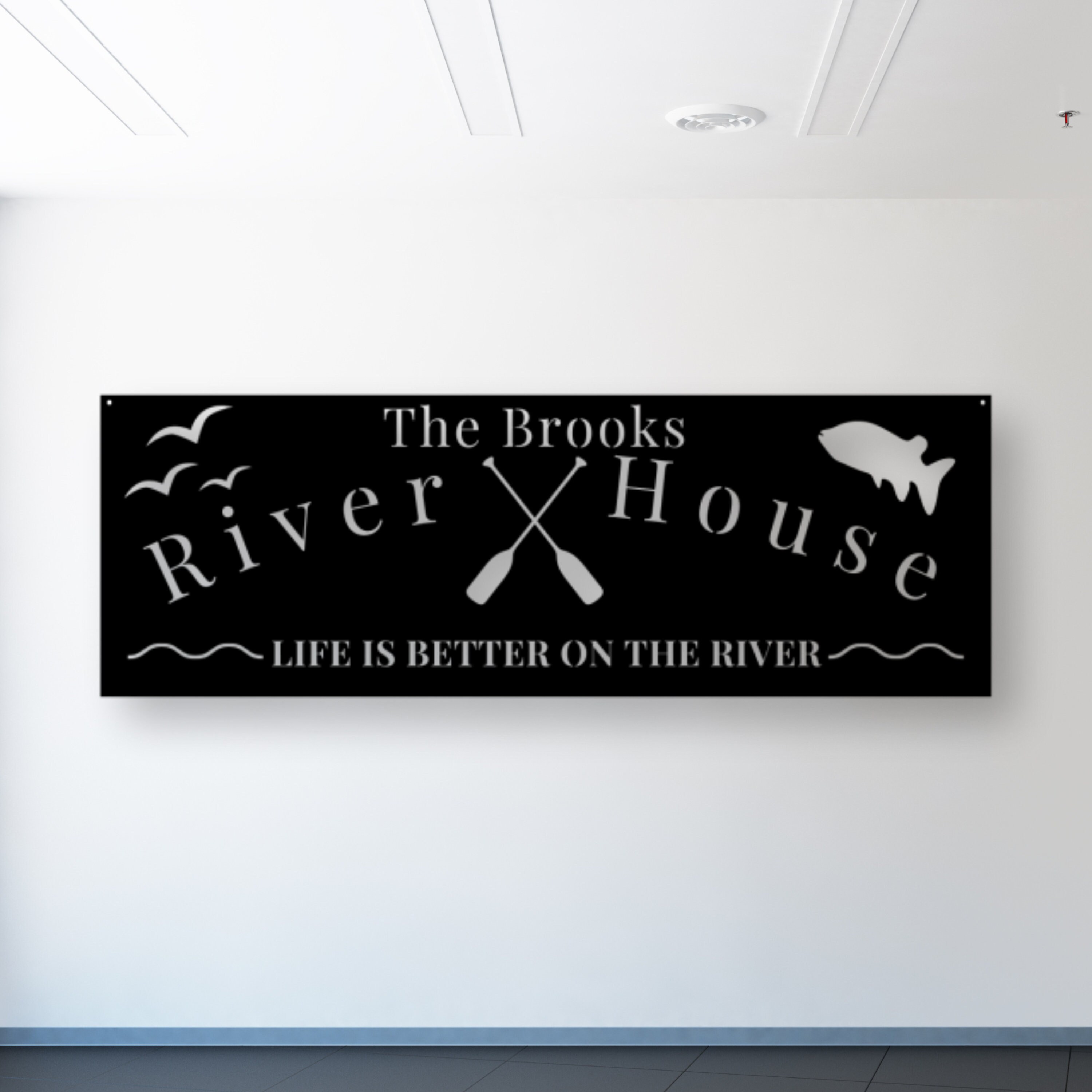 Custom River Signs Welcome to the River House Sign River - Etsy