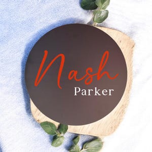 Personalize Round Plaque, Nursery Name Sign, Baby Shower Gift, Nursery ...