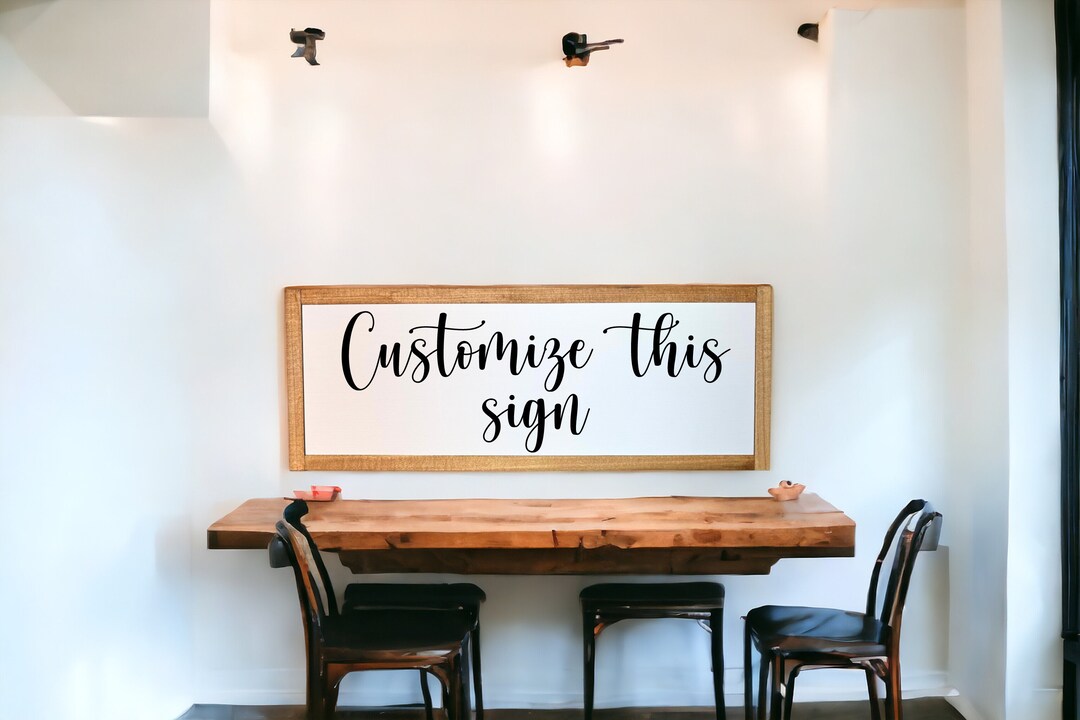 Customized Wood Sign, Custom Sign for Home, Personalized Wood Sign ...