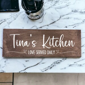 Personalized Kitchen Sign, Custom Kitchen Sign, Kitchen Sign, Kitchen ...