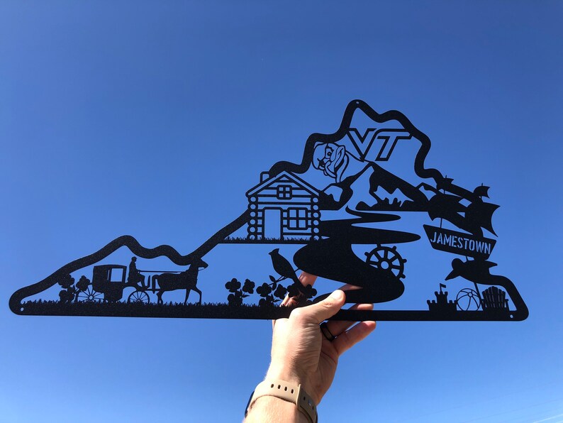Metal Virginia State Sign Virginia Sign Metal Virginia Sign - Etsy