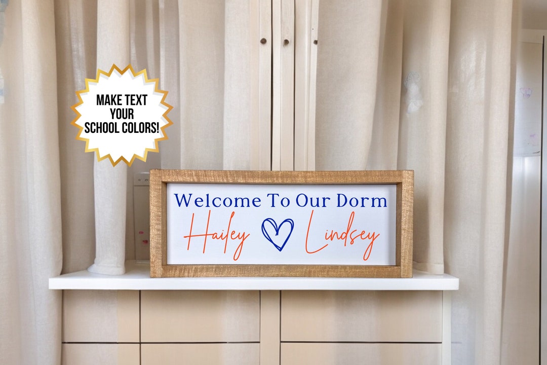 Custom Dorm Room Sign, College Dorm Room Sign, Dorm Room Decor ...