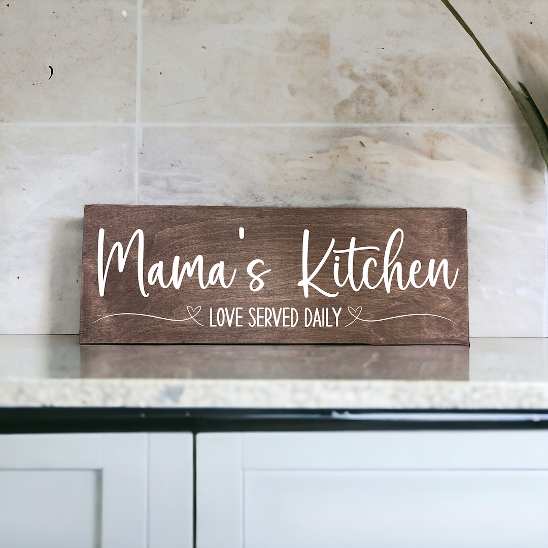 Personalized Kitchen Sign, Custom Kitchen Sign, Kitchen Sign, Kitchen ...