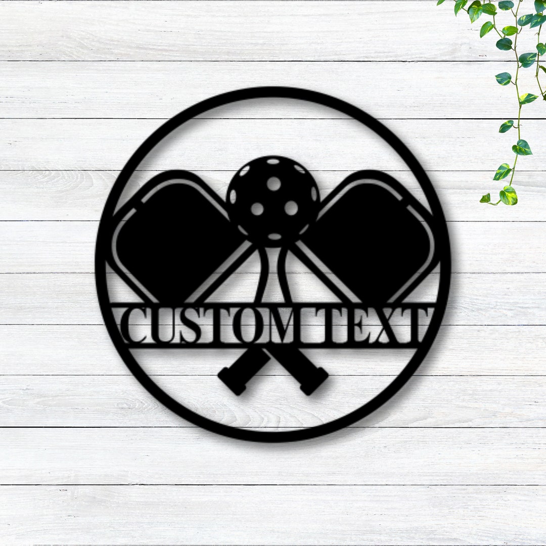 Metal Pickleball Sign, Personalized Pickleball Sign, Pickleball Sign ...