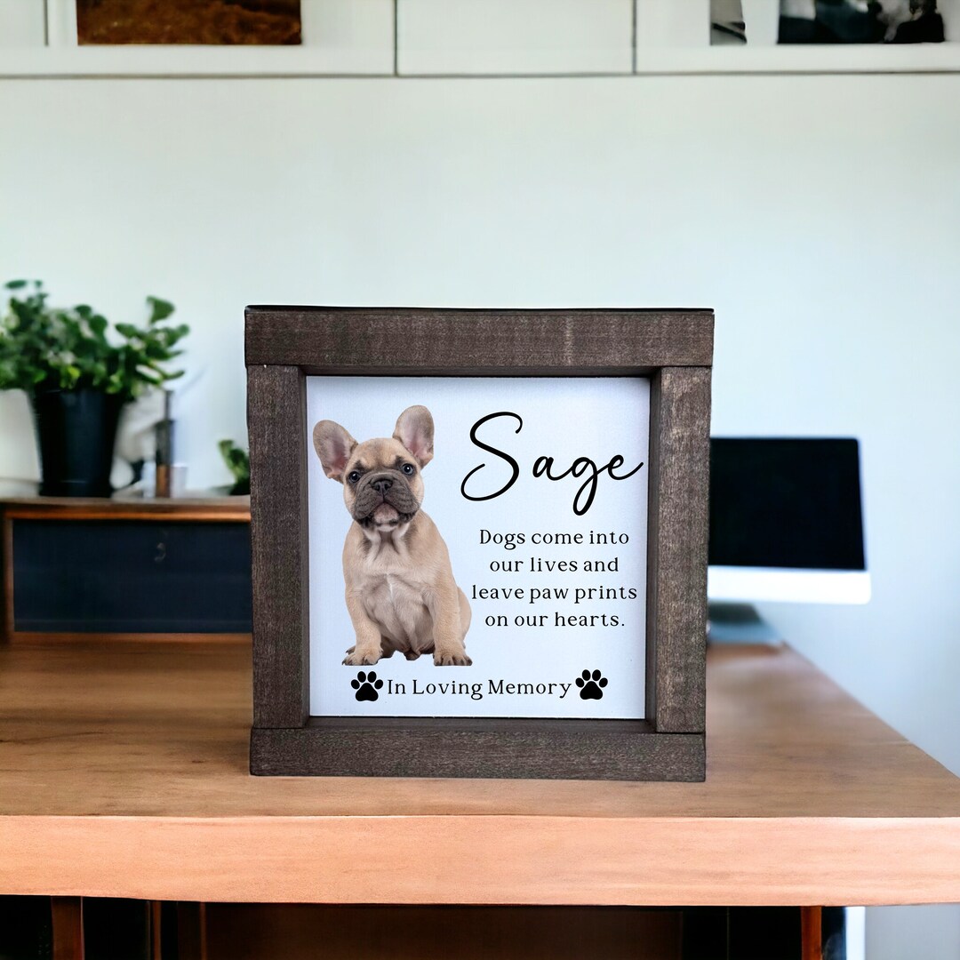 Memorial Pet Sign, Dog Memorial Wooden Framed Sign, Dog Memorial Gifts ...