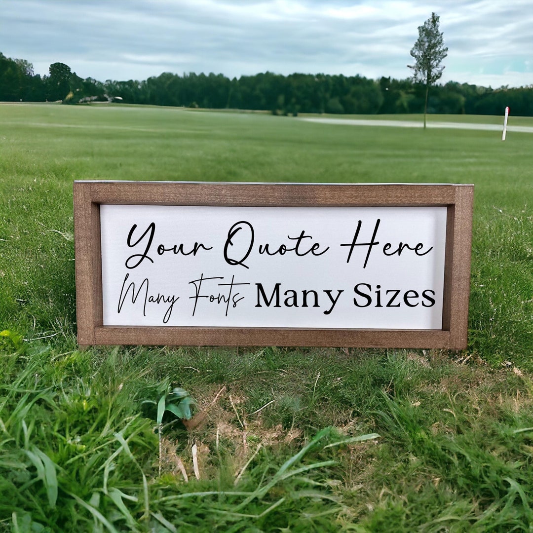 Custom Quote Sign for Home, Personalized Wood Sign, Custom Wall Decor ...