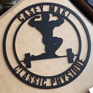 Custom Bodybuilder Sign; Bodybuilder Sign; Pro Bodybuilder Gift ...