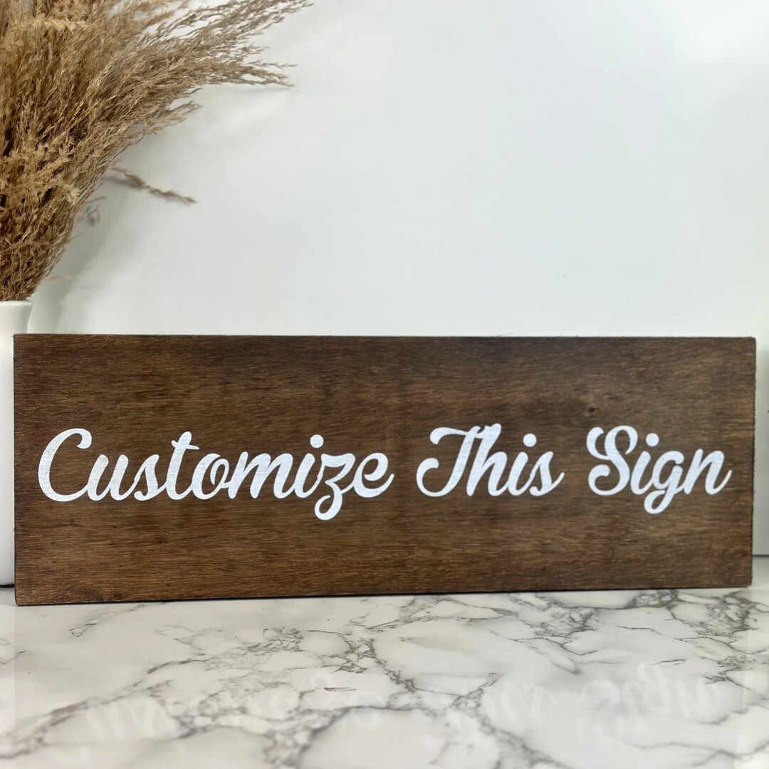 Custom Wood Plank, Wooden Plank, Custom Wood Sign, Wood Sign ...