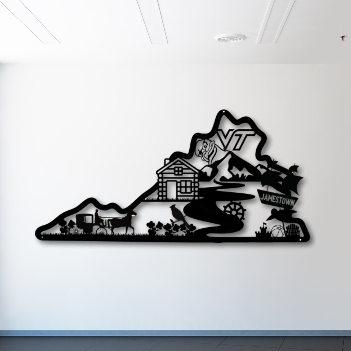 Metal Virginia State Sign Virginia Sign Metal Virginia Sign - Etsy