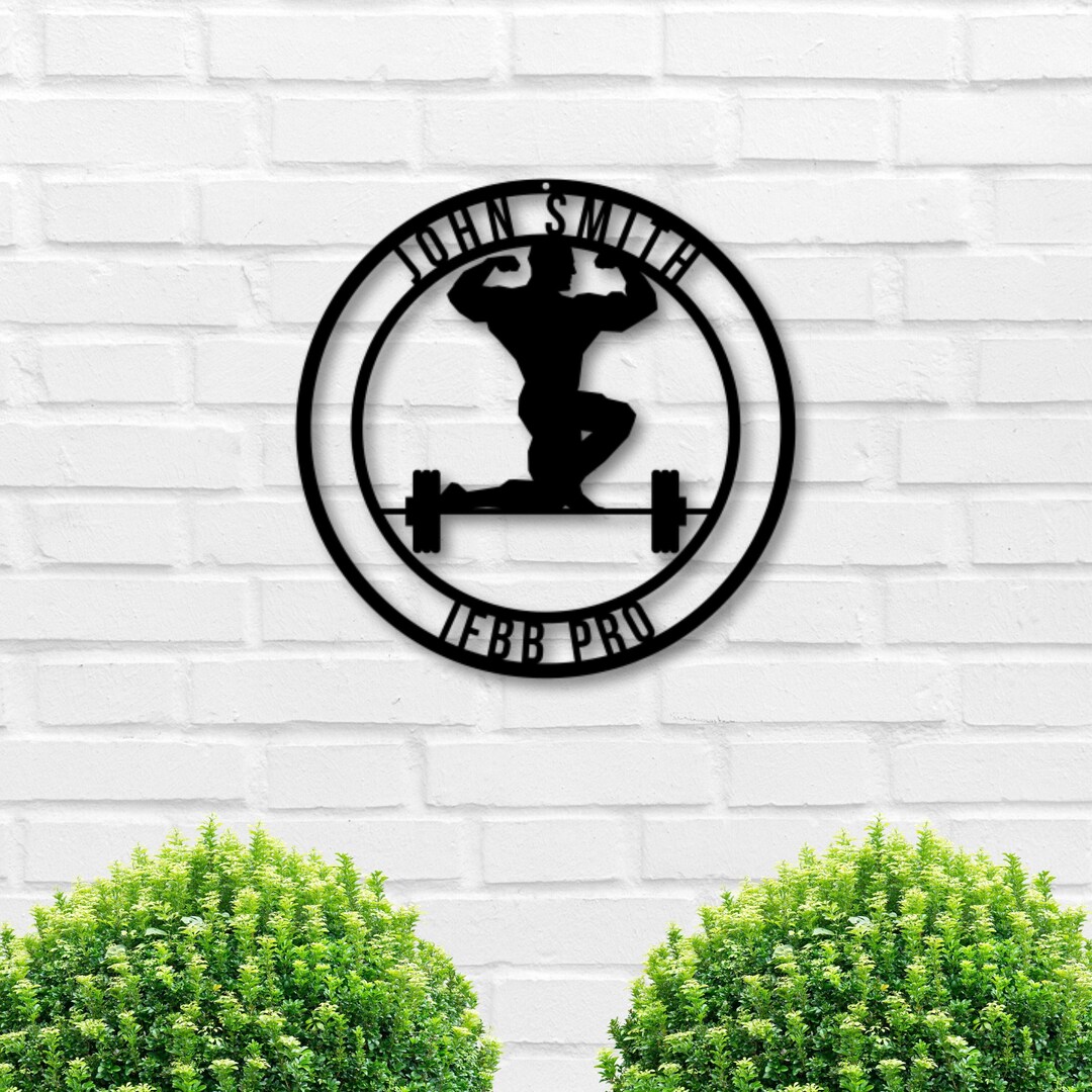 Custom Bodybuilder Sign; Bodybuilder Sign; Pro Bodybuilder Gift ...