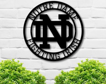 Notre Dame Round Sign - Etsy