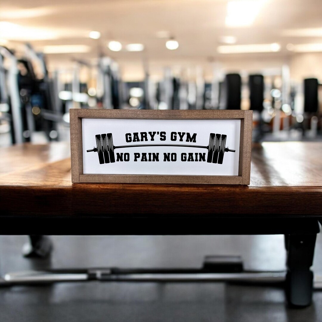 Home Gym Sign, Gym Sign, Custom Gym Sign, Personalized Home Gym Sign ...