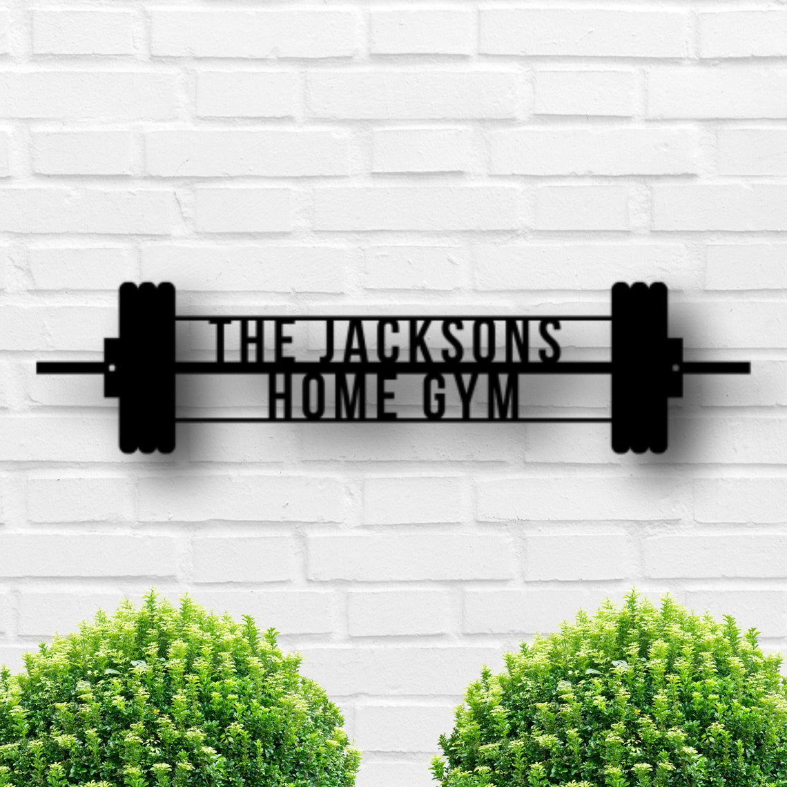 Gym Sign; Personalized Home Gym Sign; Custom Metal Gym Sign; Home Gym ...