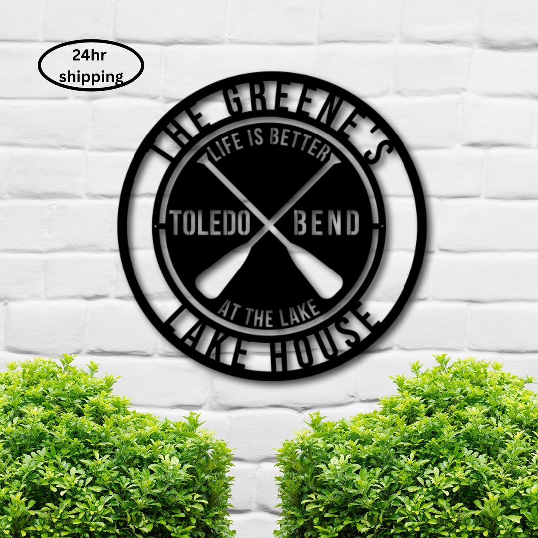 Metal Lake House Sign, Lake Sign, Lakehouse Sign, Beachhouse Sign ...