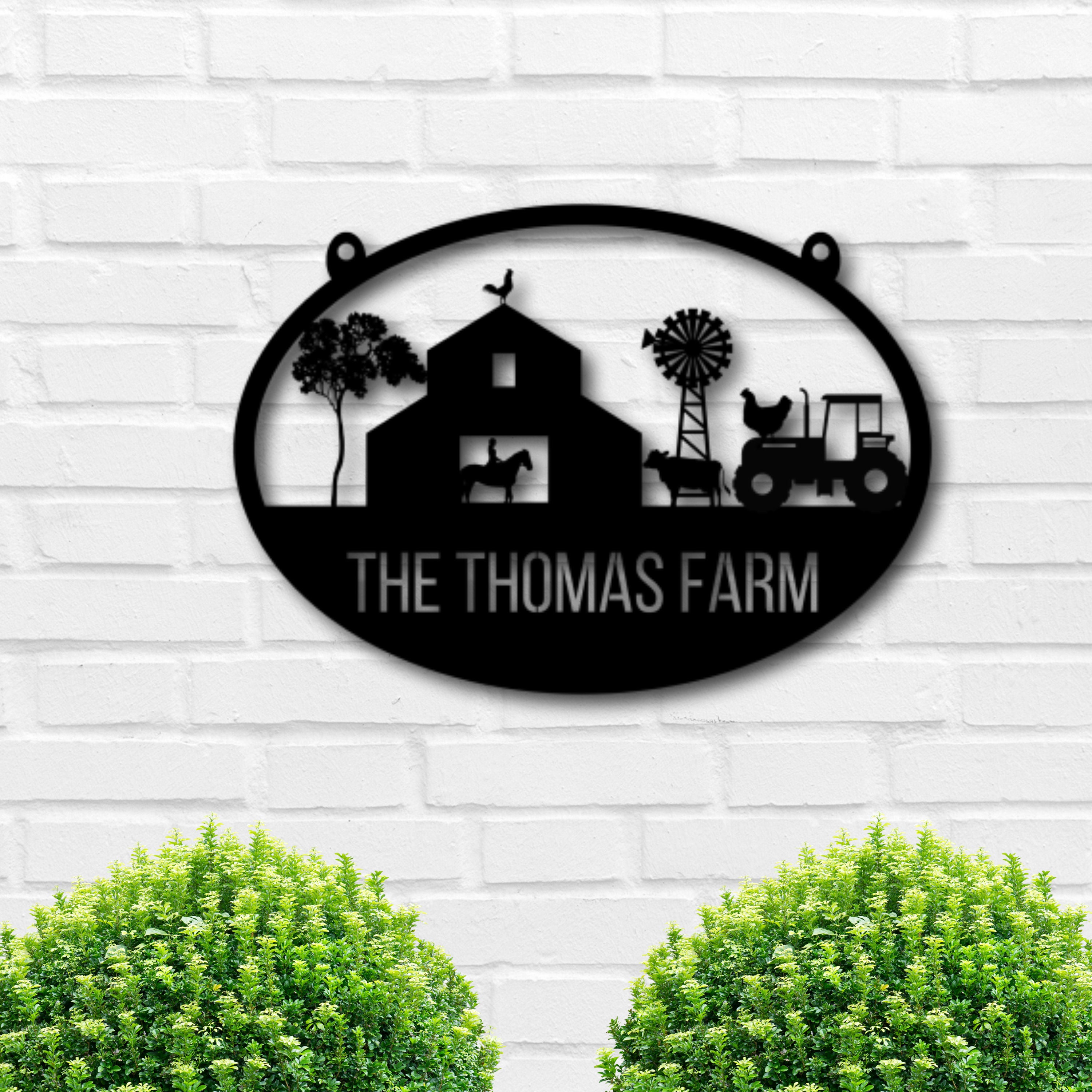 Metal Farm Sign Custom Ranch Sign Custom Farm Sign Custom - Etsy