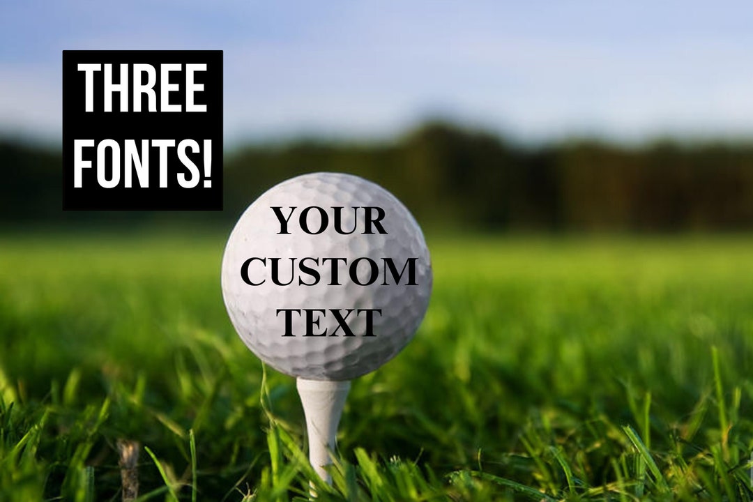 Golf Ball With Your Custom Text, Personalized Golf Ball, Custom Golf ...