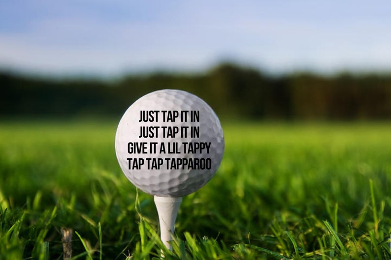 Happy Gilmore Quotes Golf Ball Funny Quote Golf Ball Funny Etsy