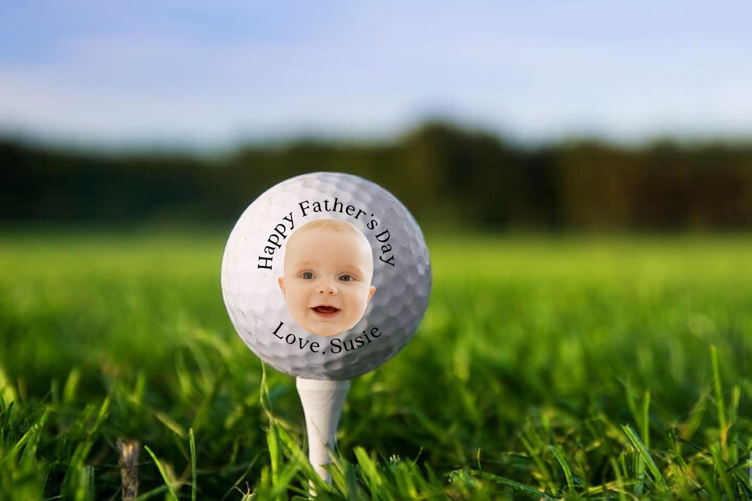 Personalized Father's Day Baby Photo, Father's Day Golf Ball, Best Dad ...