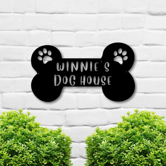 Custom Dog Name Sign Dog House Sign Sign With Dogs Name - Etsy