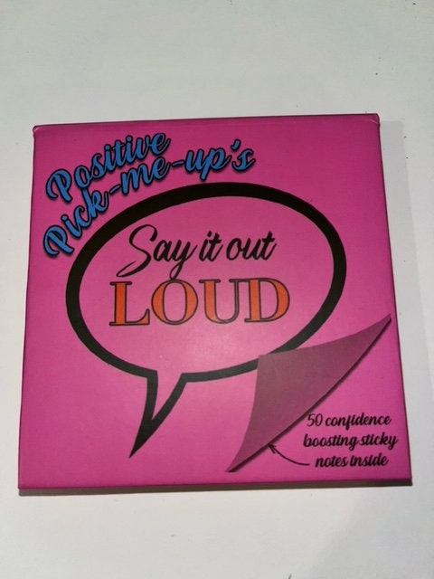 Positive Pick Me Up's, 50 X Sticky Note Affirmations, Confidence, Self ...