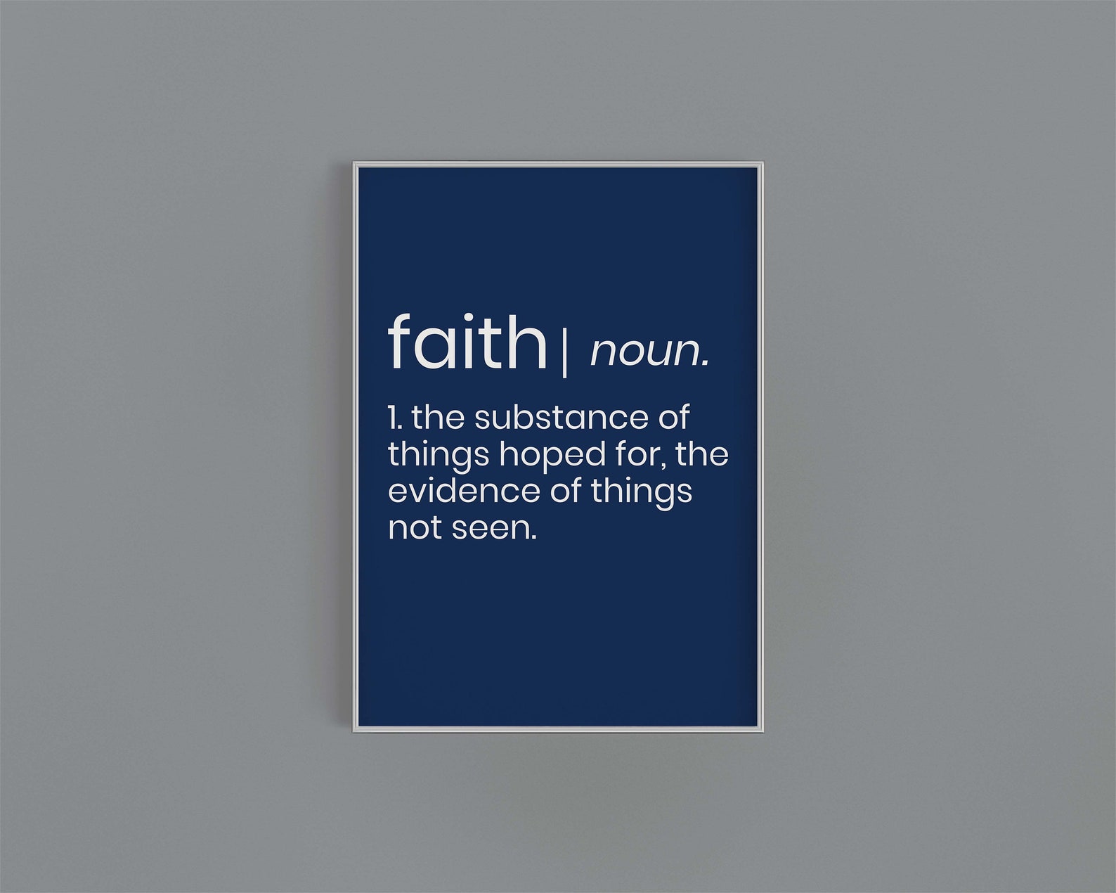 Faith | Christian Definition Printable Digital Wall Art | Ocean - Etsy