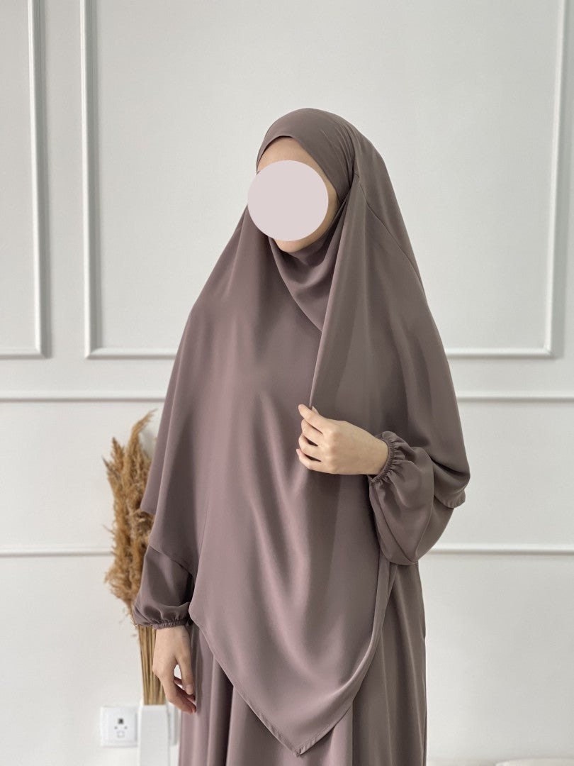 Khimar Français Voile Hijab Soie De Médine Longue Prière Salat - Etsy