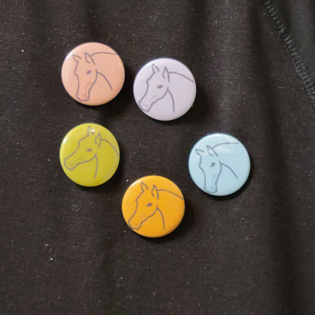 Equestrian Outline Pinback Buttons | Colorado Ranger Horse Outline ...