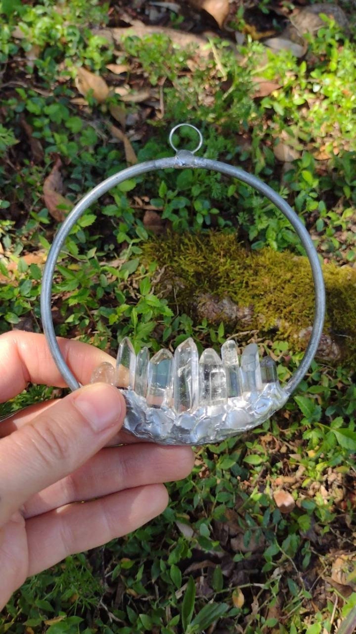 QUARTZ PORTAL Crystal Suncatcher Inner Light Magick Energy Manifest ...