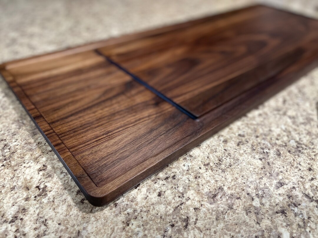 XL Black Walnut BBQ Serving Board With Dipping Trough 11"x26"x.750 - Etsy