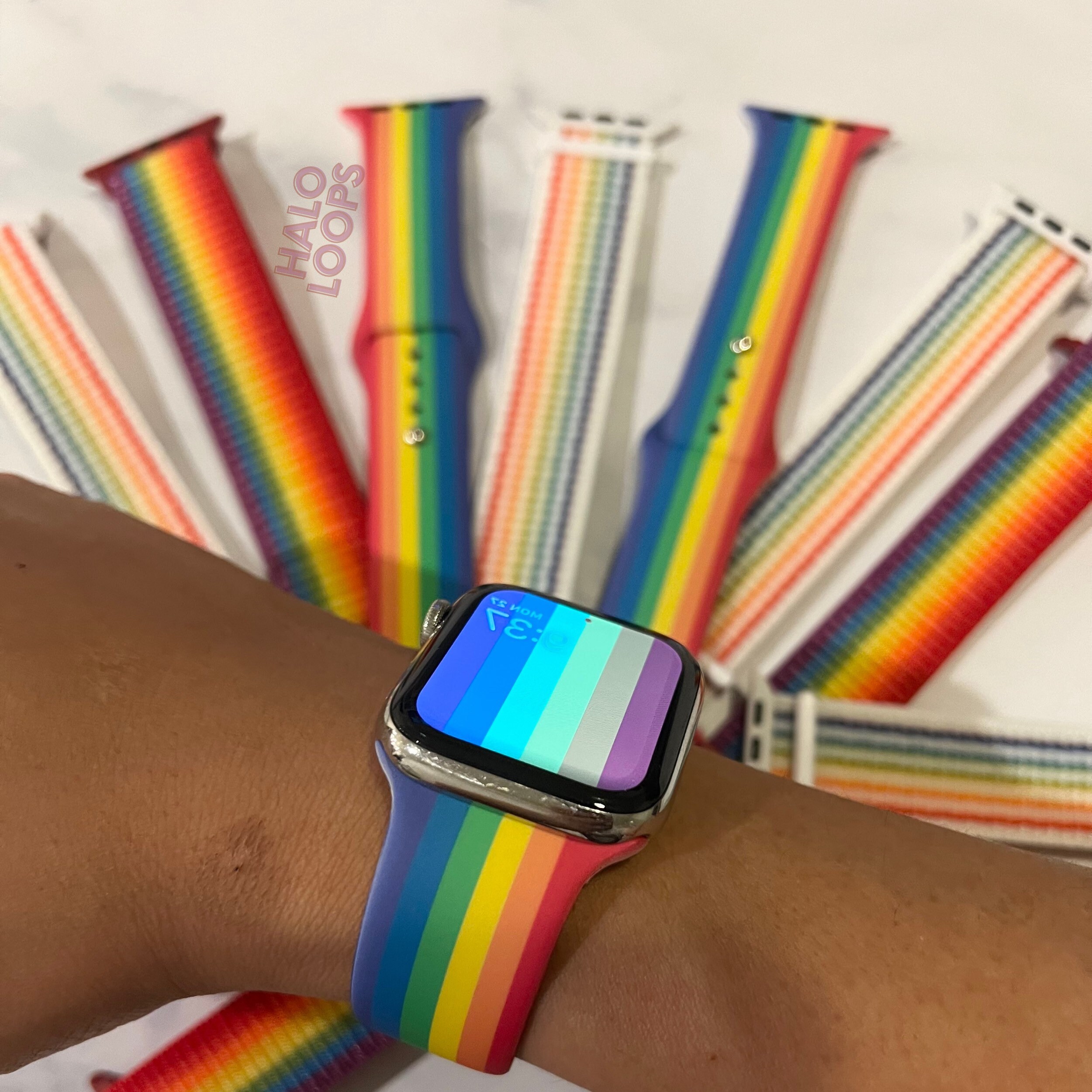 Rainbow Apple Watch Bands for All Series 1 2 3 4 5 6 7 - Etsy