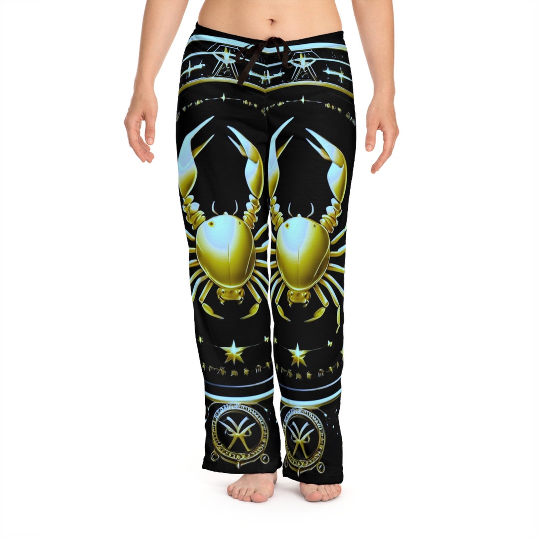 Fierhai Cancer Zodiac Symbol Print Women's Pajama Pants - Etsy
