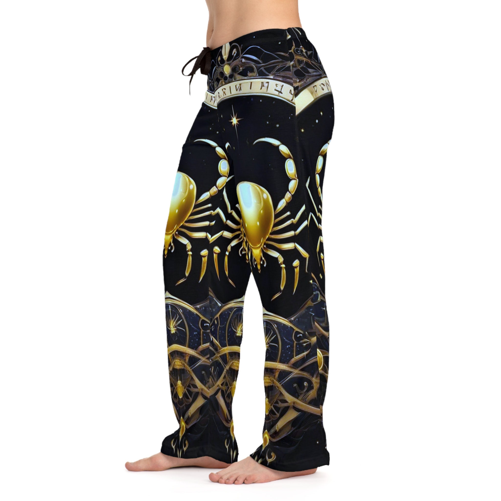 Firehai Scorpion Zodiac Symbol Women's Pajama Pants Women - Etsy