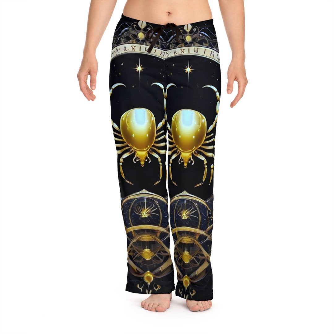 Firehai Scorpion Zodiac Symbol Women's Pajama Pants Women - Etsy